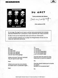Du hast (single) - RammWiki