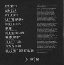 Emigrate (album) - RammWiki